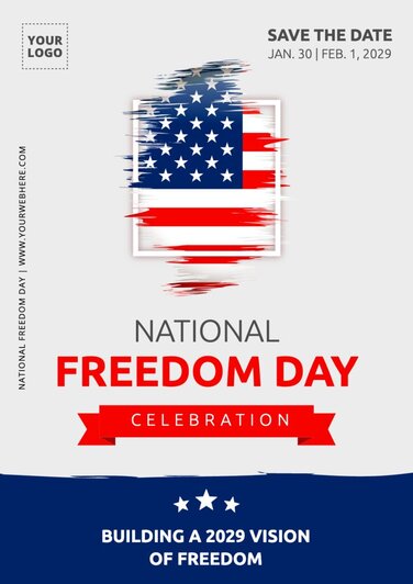 Design posters for National Freedom Day online
