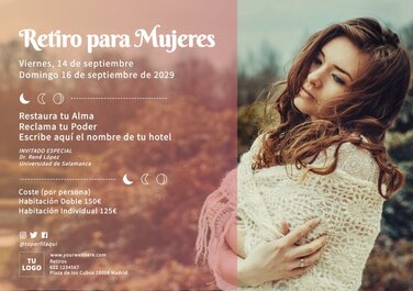 Diseña un flyer de Retiro Espiritual con plantillas online