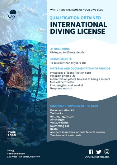 Free Diving Flyer Templates to Customize