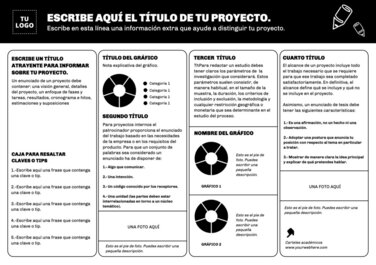 Plantillas de Poster Académico para editar gratis