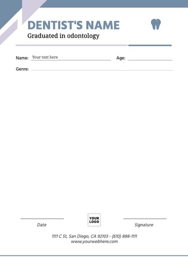 Editable Dental Clinics Design Templates