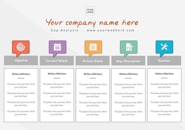 Editable Business Gap Analysis Templates