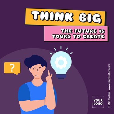 Create a Custom Think Poster for Classroom