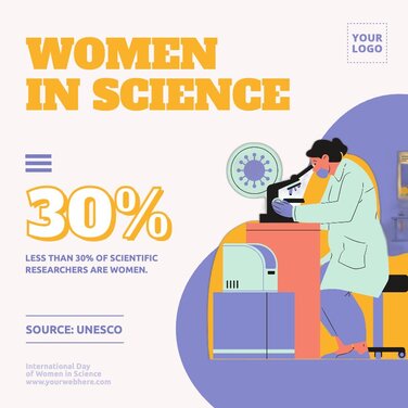 Posters for International Day of Women and Girls in Science