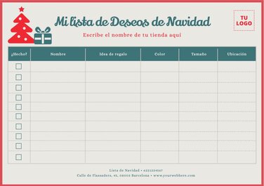 Crea una Lista de Compras Navideñas para tiendas