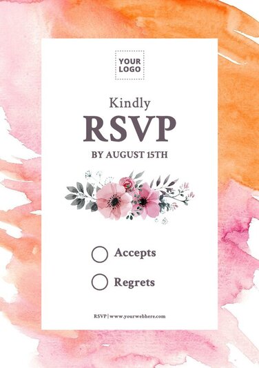 Make Free Custom RSVP Cards Online