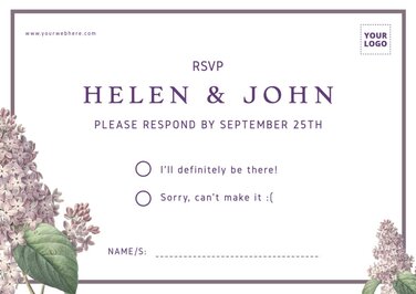 Make Free Custom RSVP Cards Online
