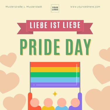 Pride Day Plakat- und Flyervorlagen