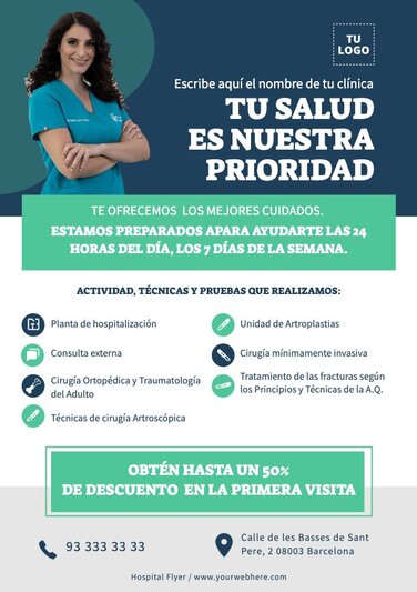 Diseña banners para Clínicas de Salud con plantillas online