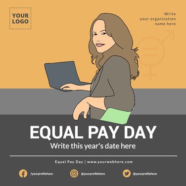 Create Equal Pay Day Posters Online