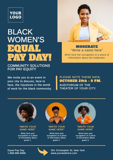 Create Equal Pay Day Posters Online