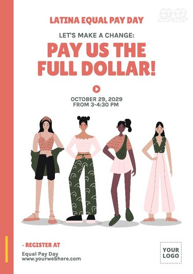 Create Equal Pay Day Posters Online