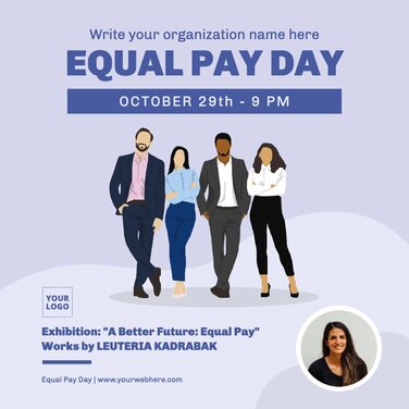 Create Equal Pay Day Posters Online