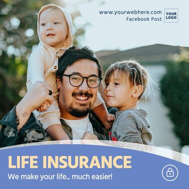 Create a life insurance banner for free