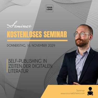 Kostenlose Seminar-Flyer-Vorlagen zum Anpassen