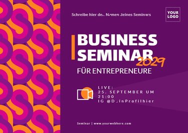 Kostenlose Seminar-Flyer-Vorlagen zum Anpassen