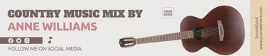Gratis sjablonen voor SoundCloud-banners