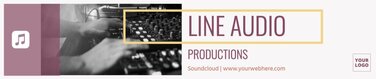 Gratis sjablonen voor SoundCloud-banners