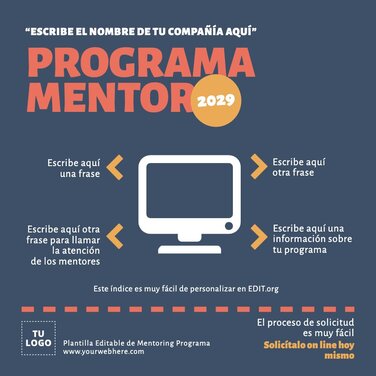 Plantillas para Programas de Mentoring para escuelas