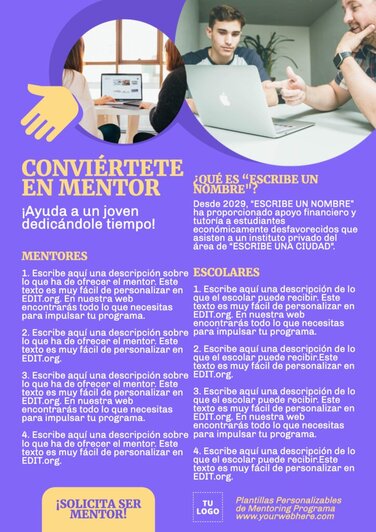 Plantillas para Programas de Mentoring para escuelas