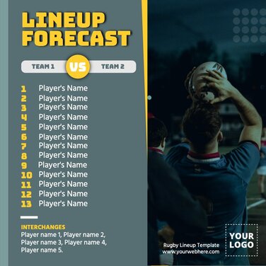 Rugby Flyer Templates to Customize Online