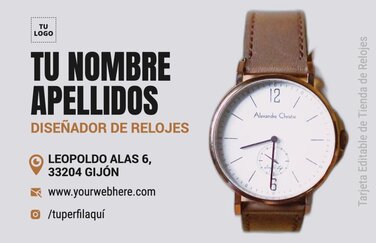 Crea anuncios para Tienda de Relojes online