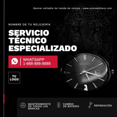 Crea anuncios para Tienda de Relojes online