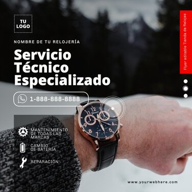 Crea anuncios para Tienda de Relojes online