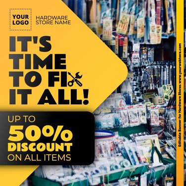 Customize Hardware Store Flyer Templates Online