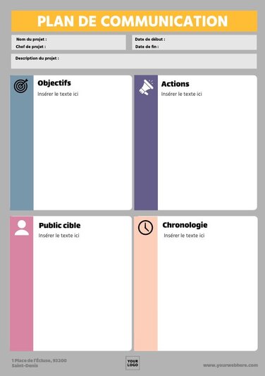 Modèles de plans de communication gratuits