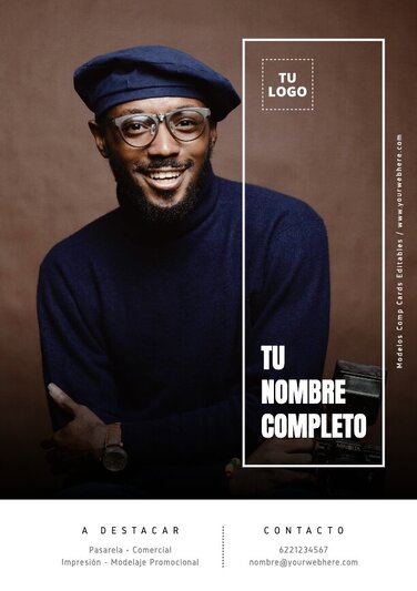 Diseña Tarjetas Composite para Modelos