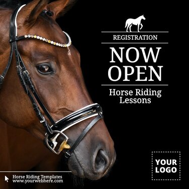 Editable Horse Riding Flyer Templates