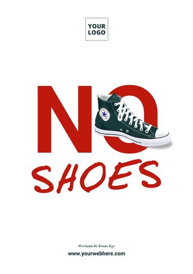 Printable No Shoes Sign Templates