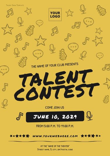 Free Printable Talent Show Flyer Templates