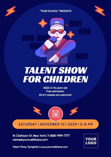 Free Printable Talent Show Flyer Templates