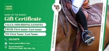 Editable Horse Riding Flyer Templates