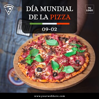 Diseños gratis para el Día Internacional de la Pizza