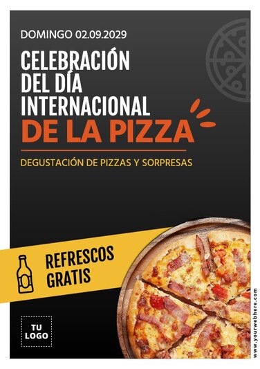 Diseños gratis para el Día Internacional de la Pizza