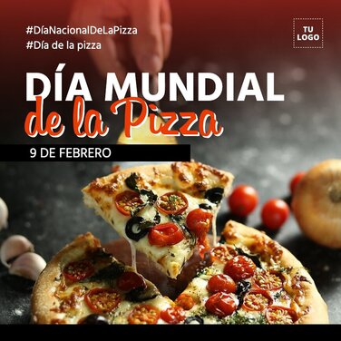 Diseños gratis para el Día Internacional de la Pizza