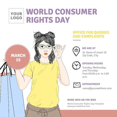 World Consumer Rights Day Poster Templates