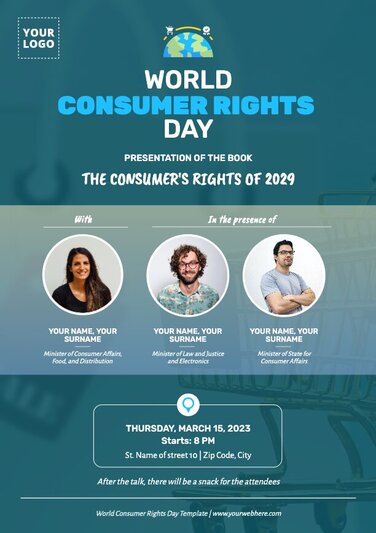 Editable talk flyer and invitation templates