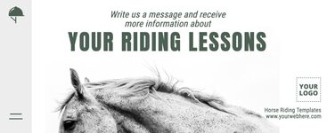 Editable Horse Riding Flyer Templates