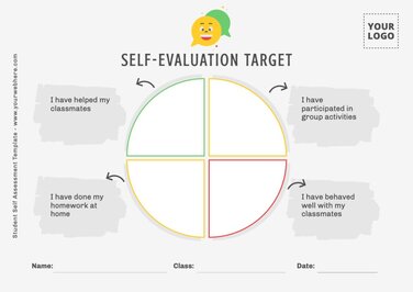 Editable Student Self Assessment Templates