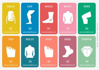 Editable Flashcard Templates for School