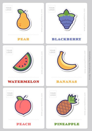 Editable Flashcard Templates for School