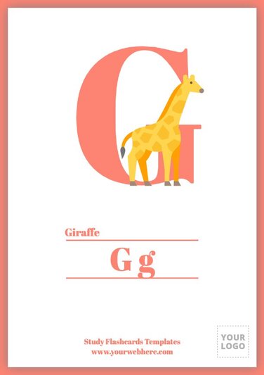 Editable Flashcard Templates for School