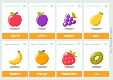 Editable Flashcard Templates for School
