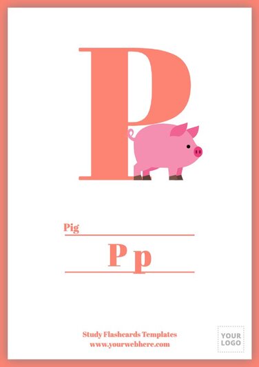 Editable Flashcard Templates for School