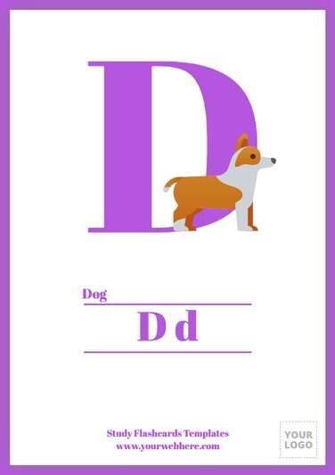 Editable Flashcard Templates for School