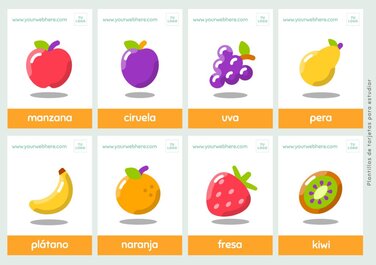 Plantillas de Tarjetas Didácticas para estudiar